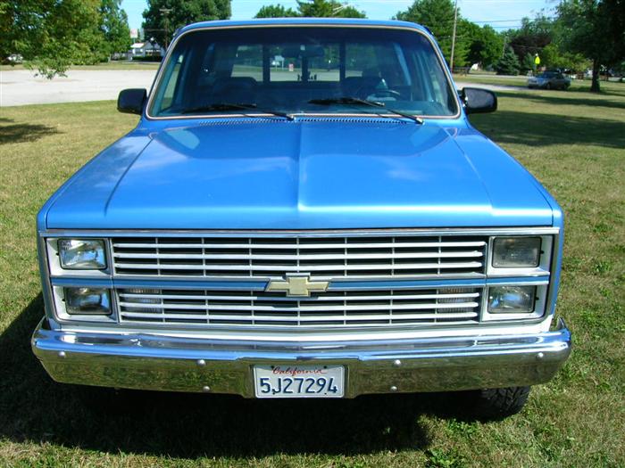1984 K10 Chevy Short Bed SWB PU Blue White Chevrolet 84